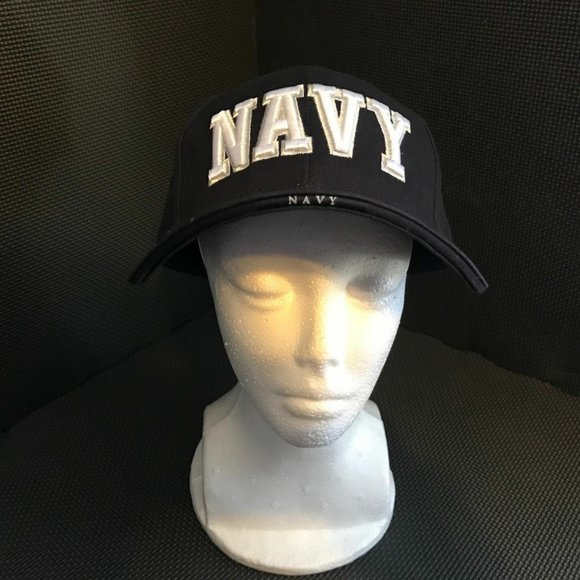 Accessories | Us Navy White Padded Satin Stitch Anvy Blue Hooklook ...